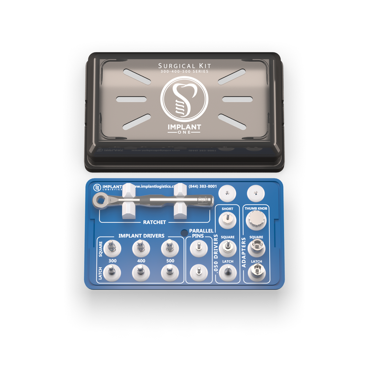 Implant One 300, 400, 500 Series Surgical Kit – Implant Logistics